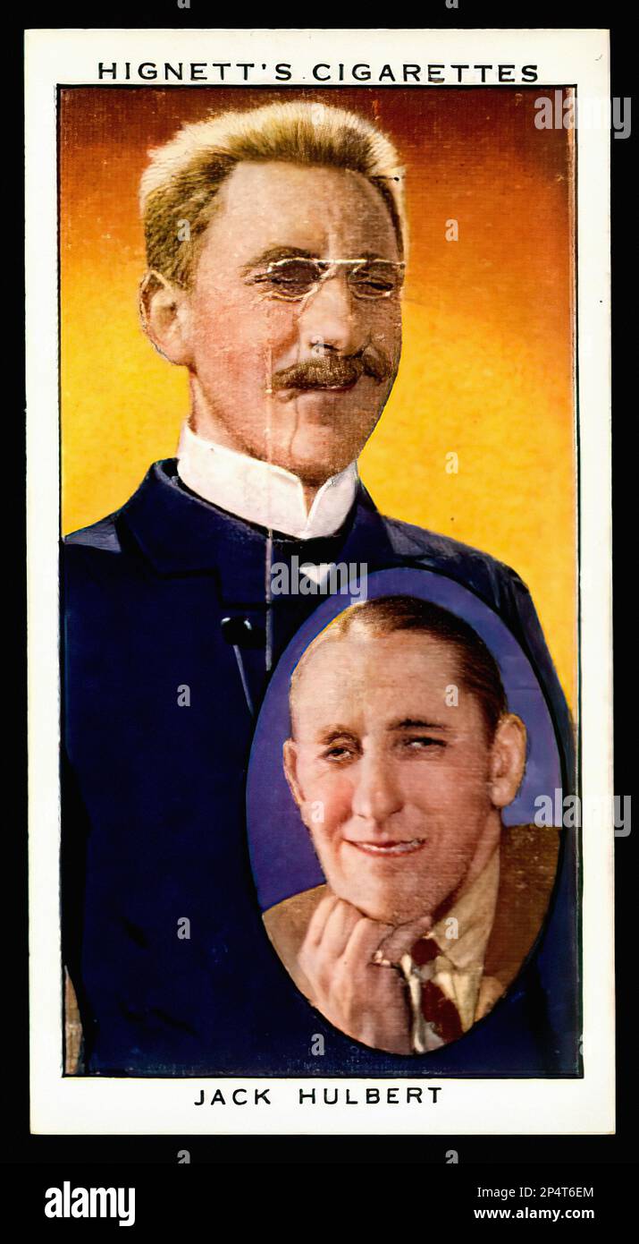Portrait of Jack Hulbert - Vintage Cigarette Card 02 Stock Photo - Alamy
