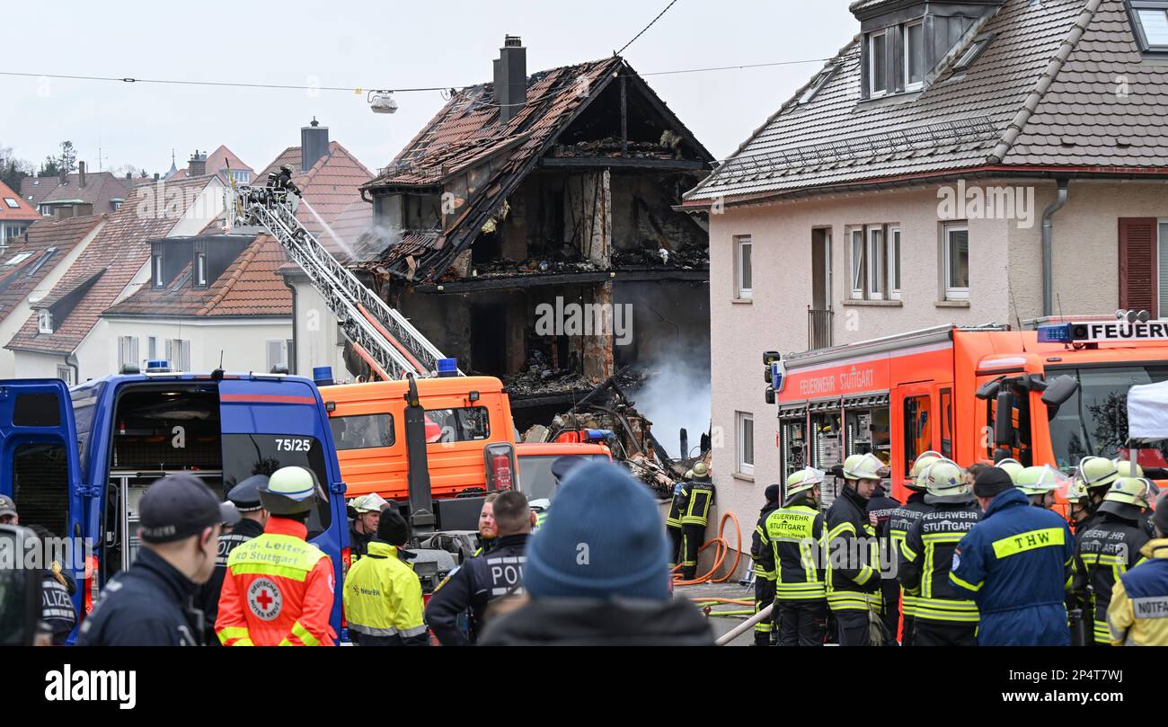 Stuttgart, Germany. 06th Mar, 2023. At the scene of the accident in ...