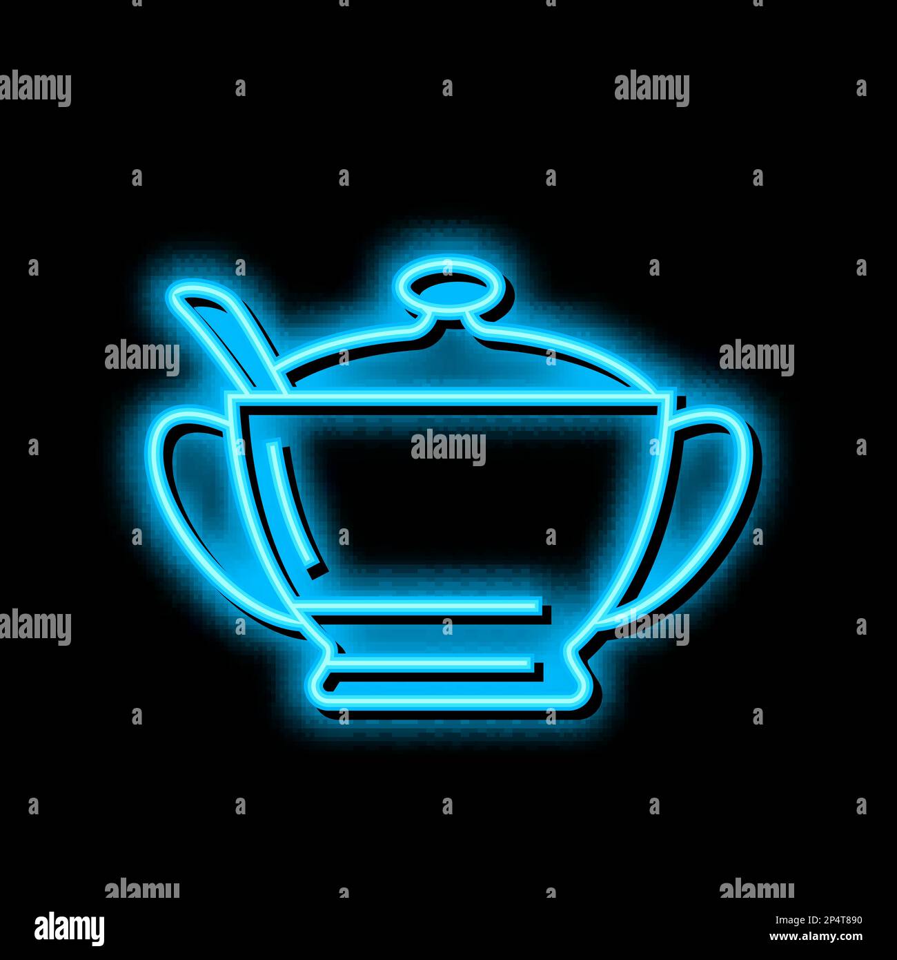 Porcelain coffee sugar bowl and cup Stock Vector Images - Alamy