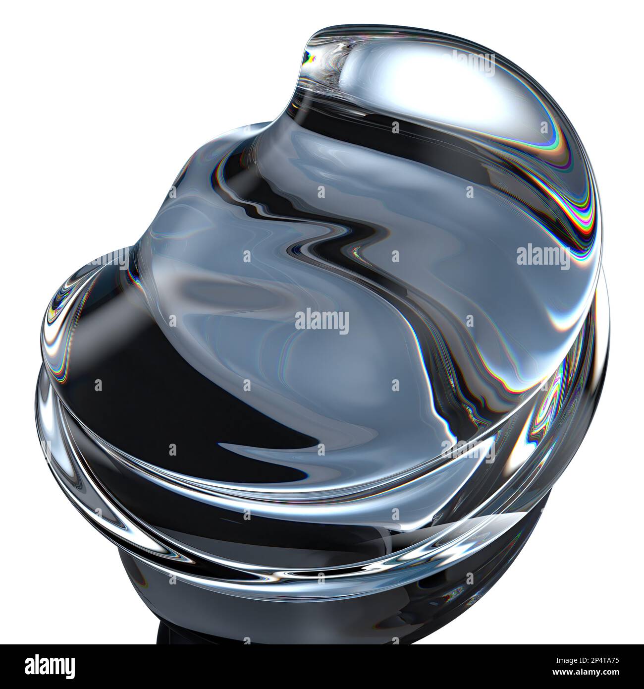 transparent sophisticated twisted water surface magnified dripping ...