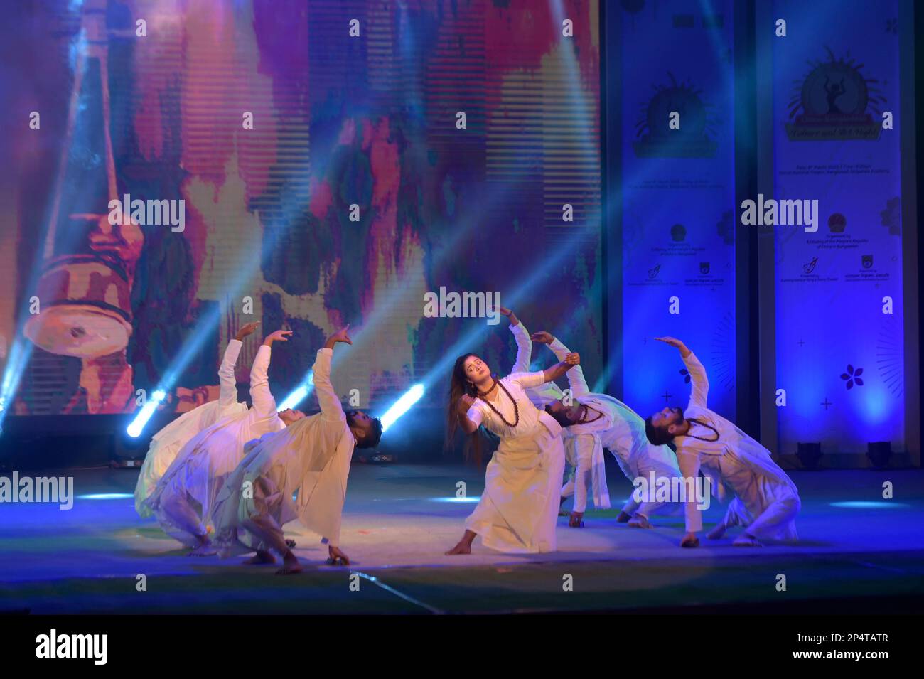 Dhaka. 6th Mar, 2023. Bangladeshi artists perform during the China-Bangladesh Culture & Art ...
