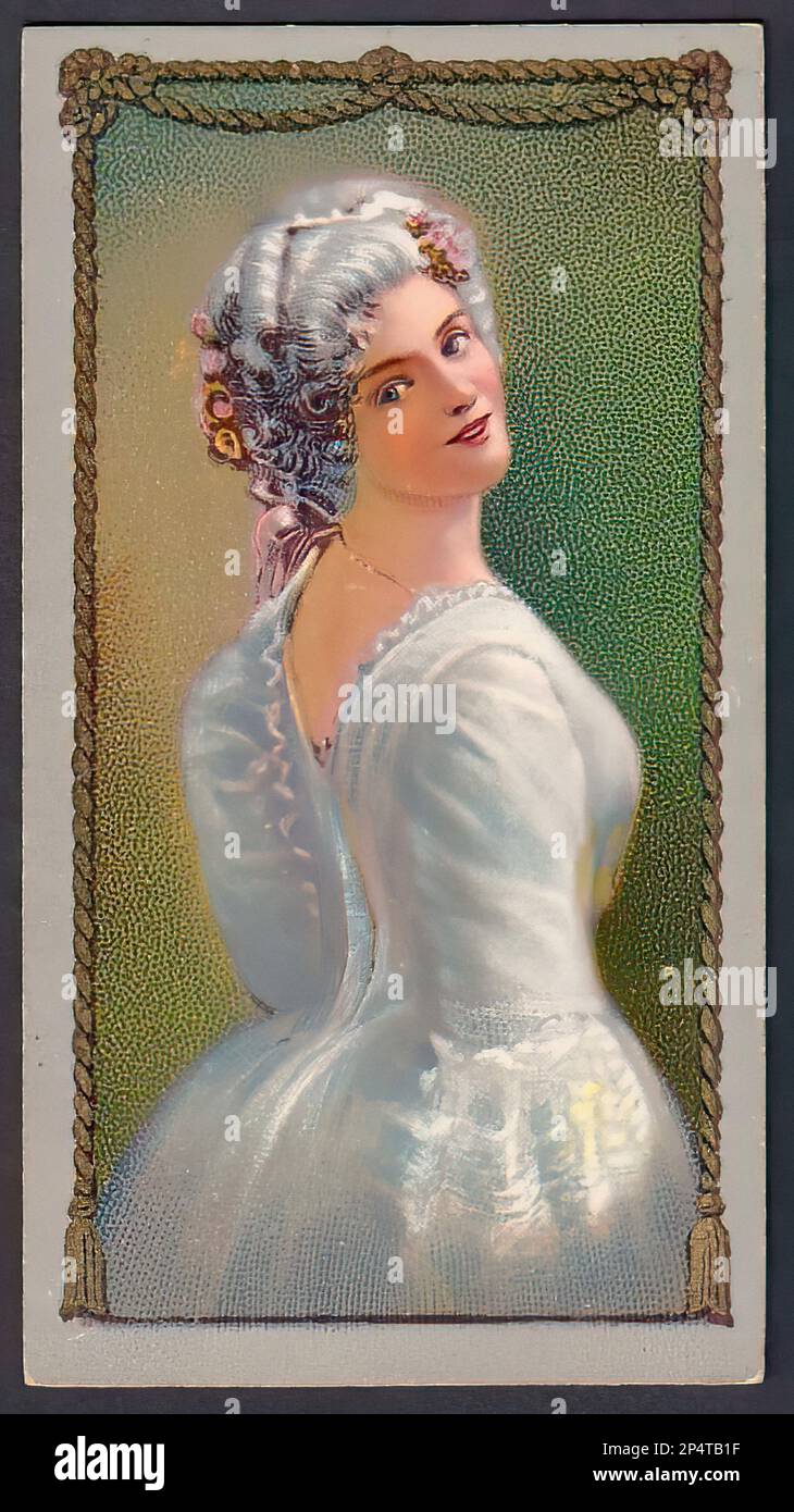 Portrait of actress Miss Adeline Genee - Vintage Cigarette Card Stock ...