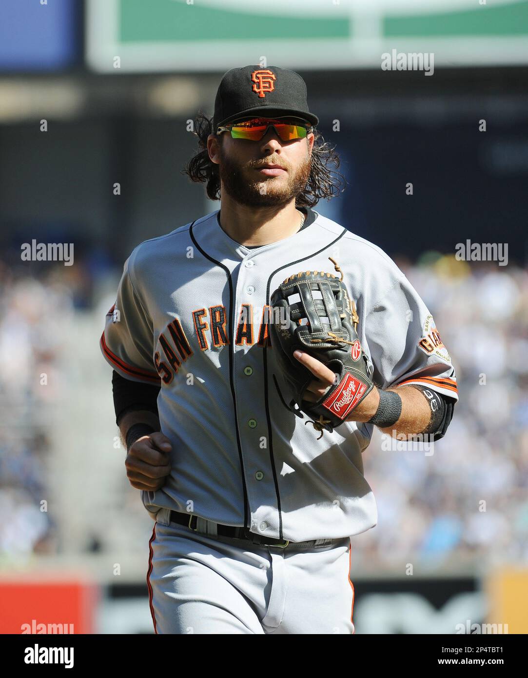 San Francisco Giants infielder Brandon Crawford (35) during game ...