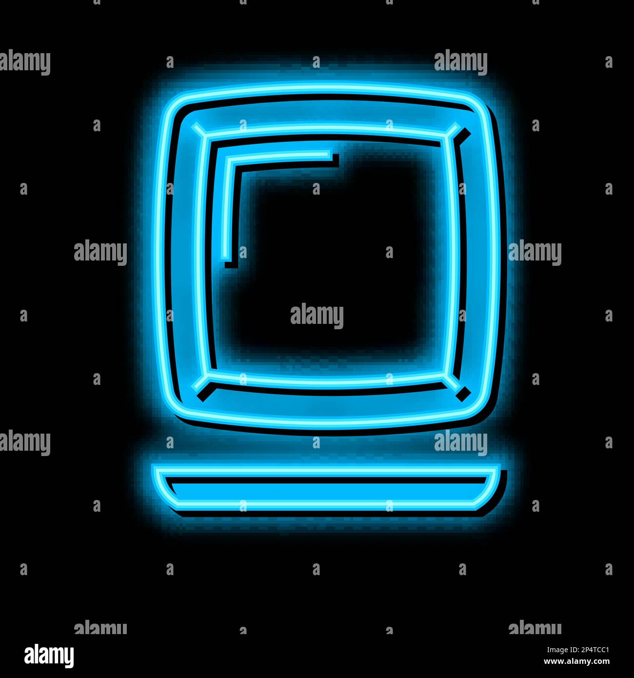 square plate neon glow icon illustration Stock Vector Image & Art - Alamy