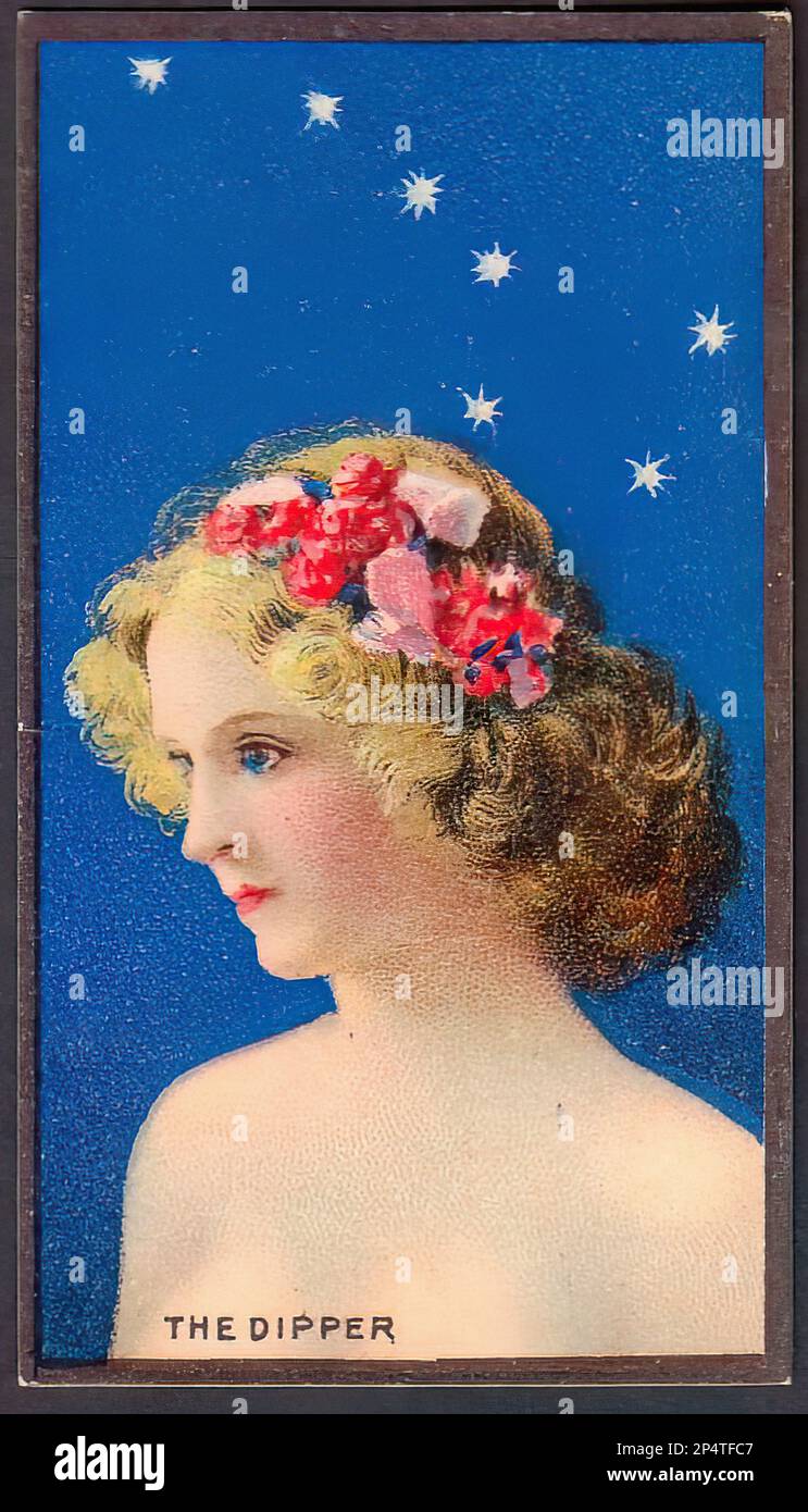 Beauties The Dipper - Vintage Cigarette Card Stock Photo - Alamy