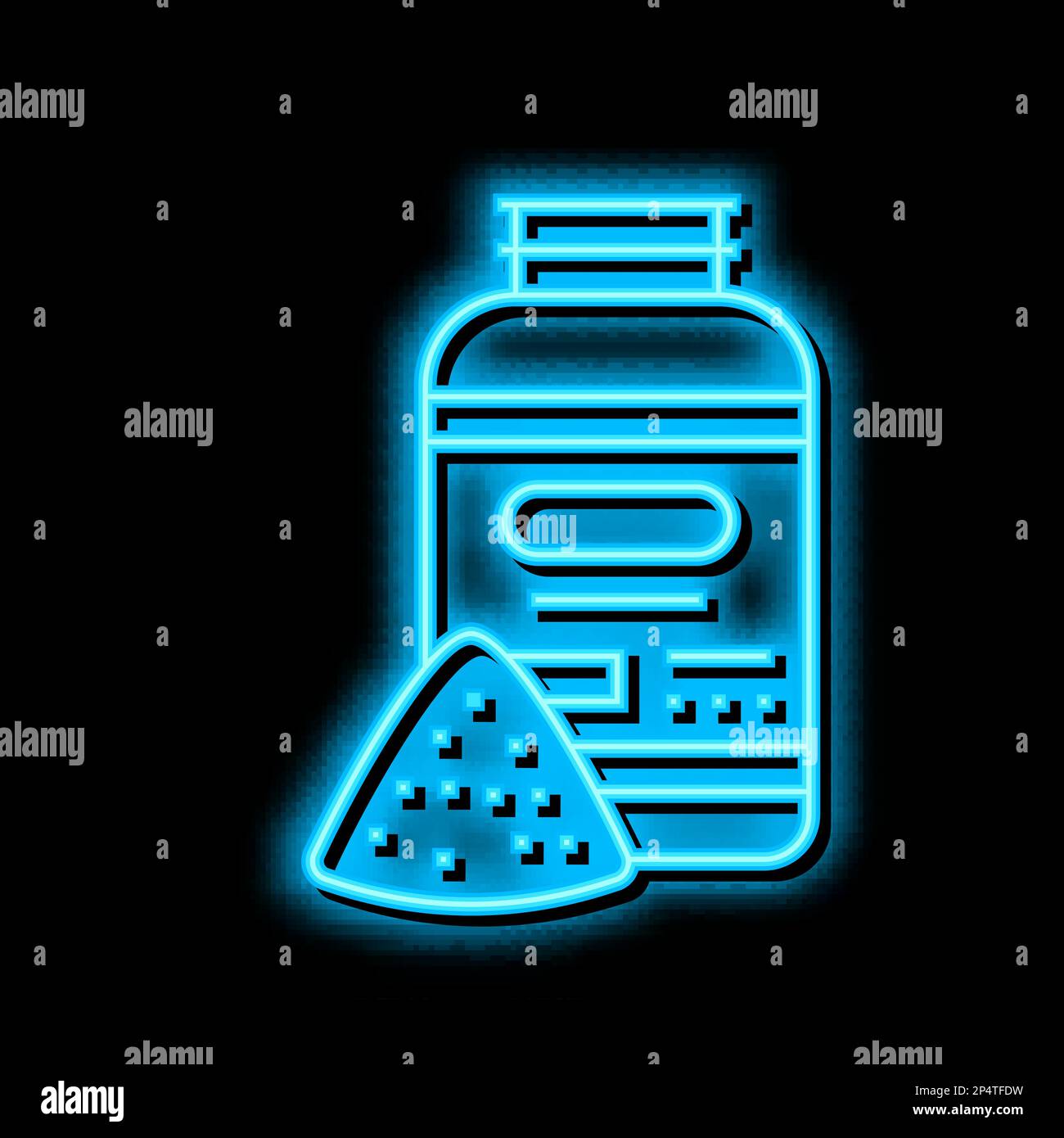 pistol powder neon glow icon illustration Stock Vector Image & Art - Alamy