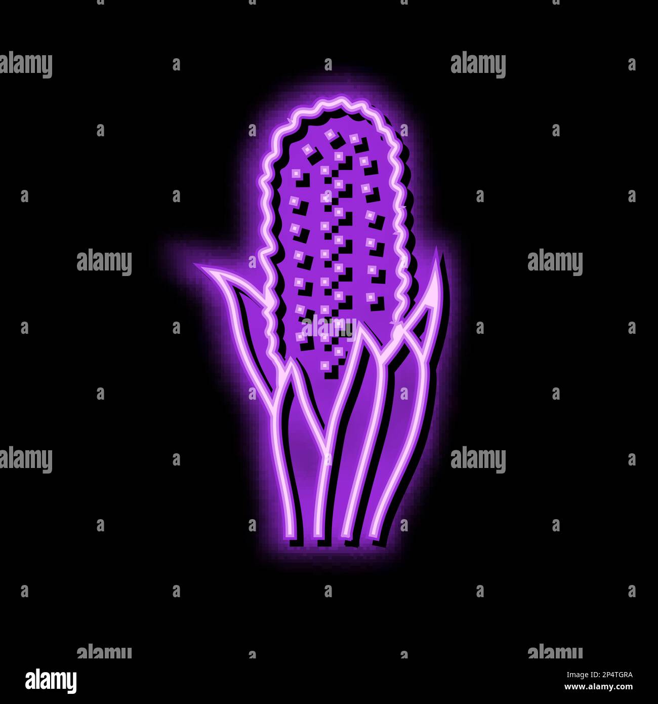 hyacinth flower spring neon glow icon illustration Stock Vector Image ...