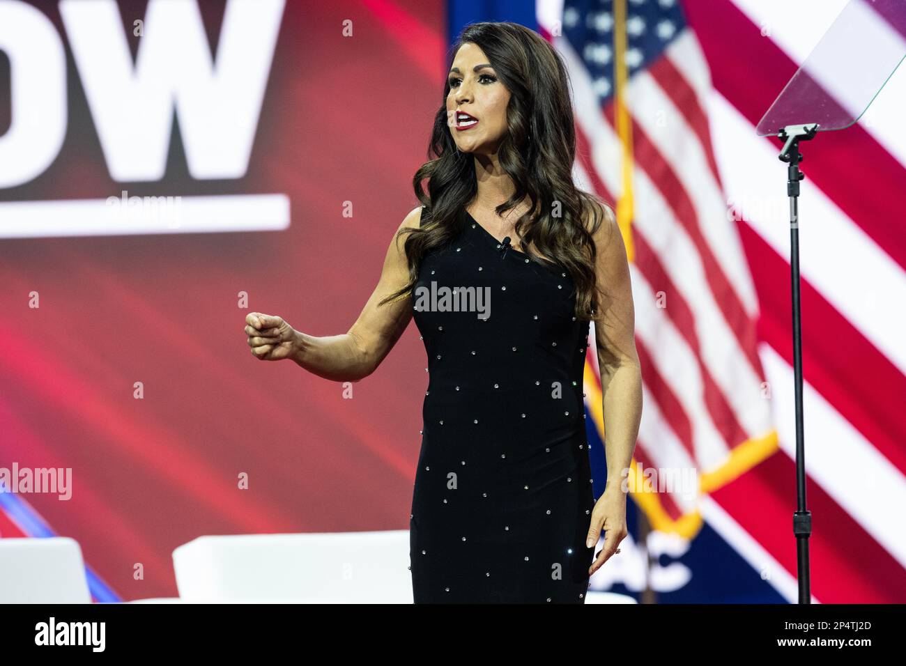 Congresswoman Lauren Boebert speaks on the 3rd day of CPAC Washington ...