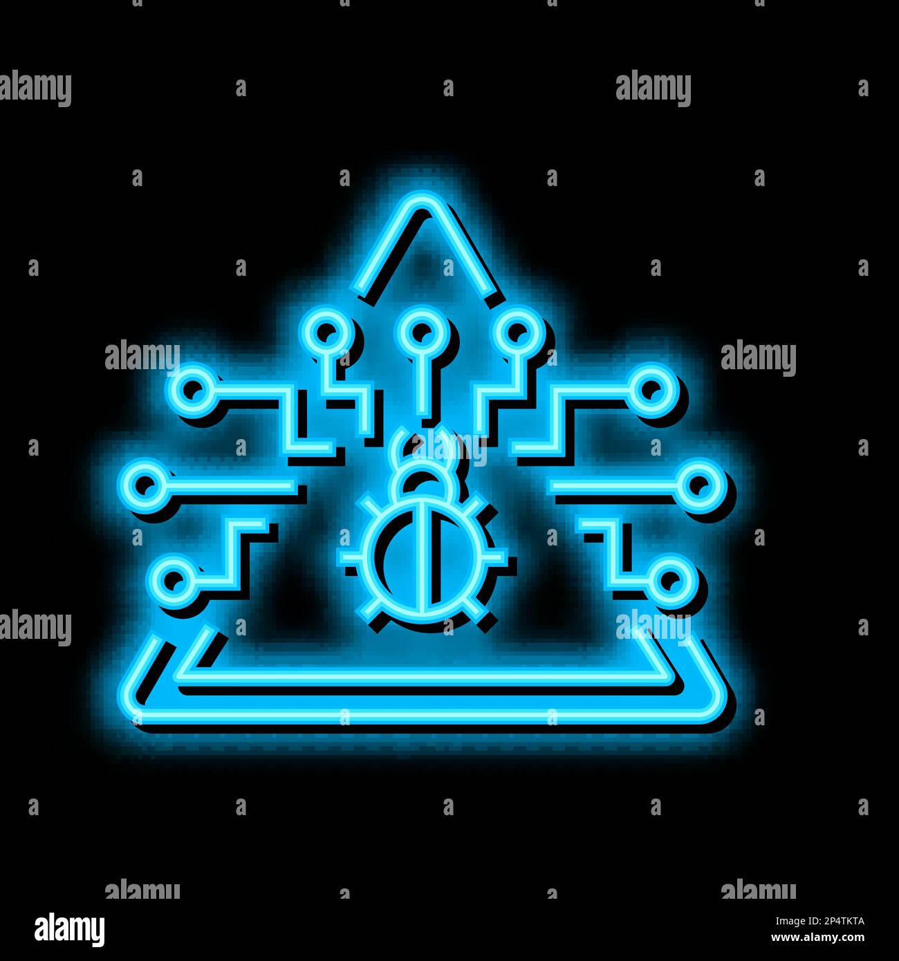 defense data base neon glow icon illustration Stock Vector Image & Art ...