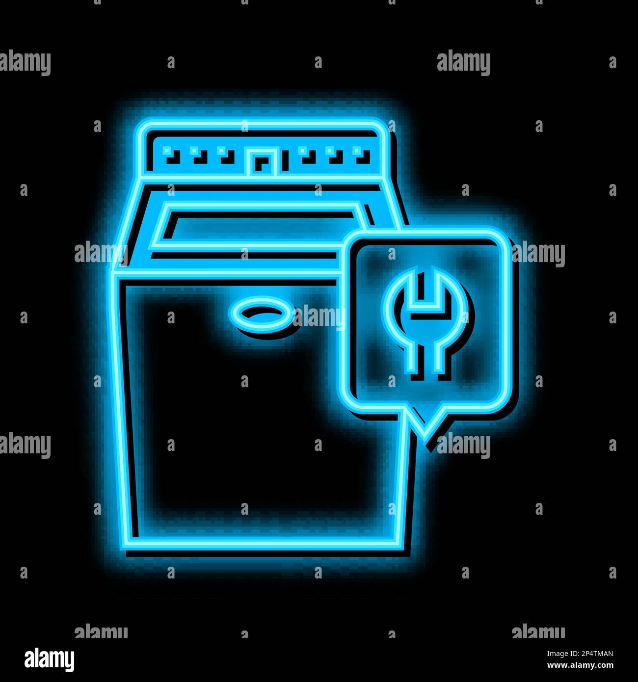 Refrigerator with ice maker Stock Vector Images - Alamy