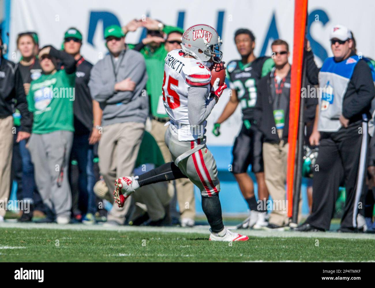 January 1st, 2014: .UNLV Rebels running back Tim Cornett (35) catches a ...