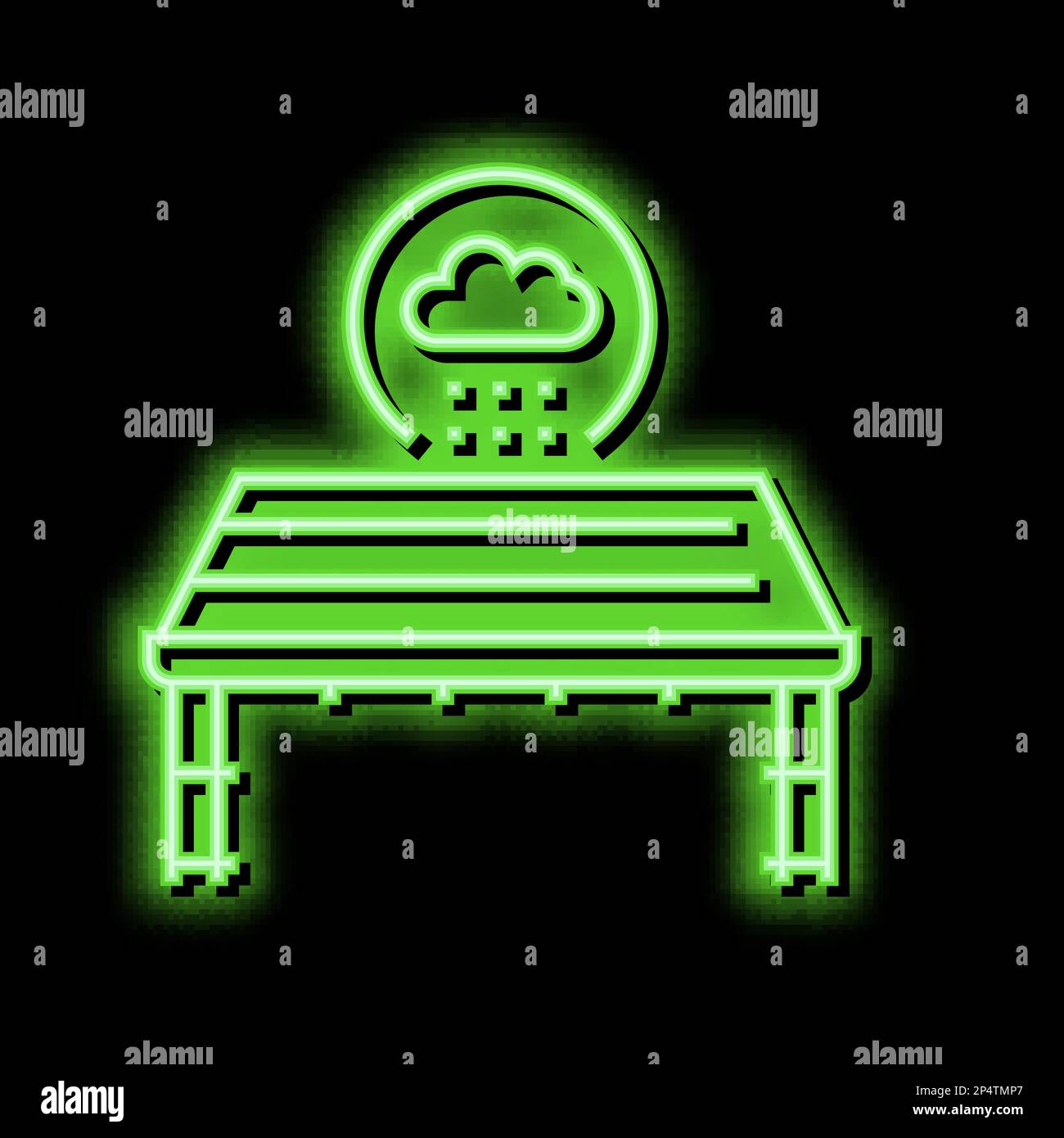 roof waterproofing neon glow icon illustration Stock Vector Image & Art ...
