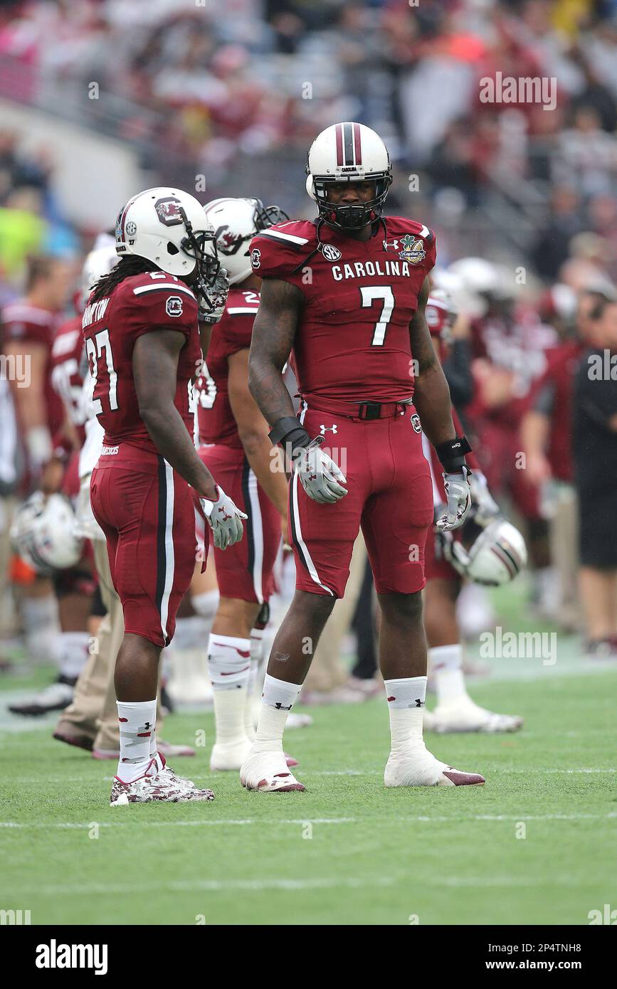 South Carolina Gamecocks defensive end Jadeveon Clowney (7) is seen ...