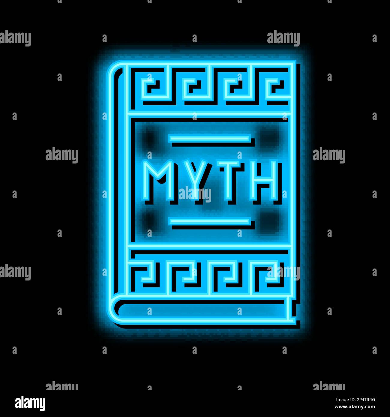 myth book ancient greece neon glow icon illustration Stock Vector Image ...