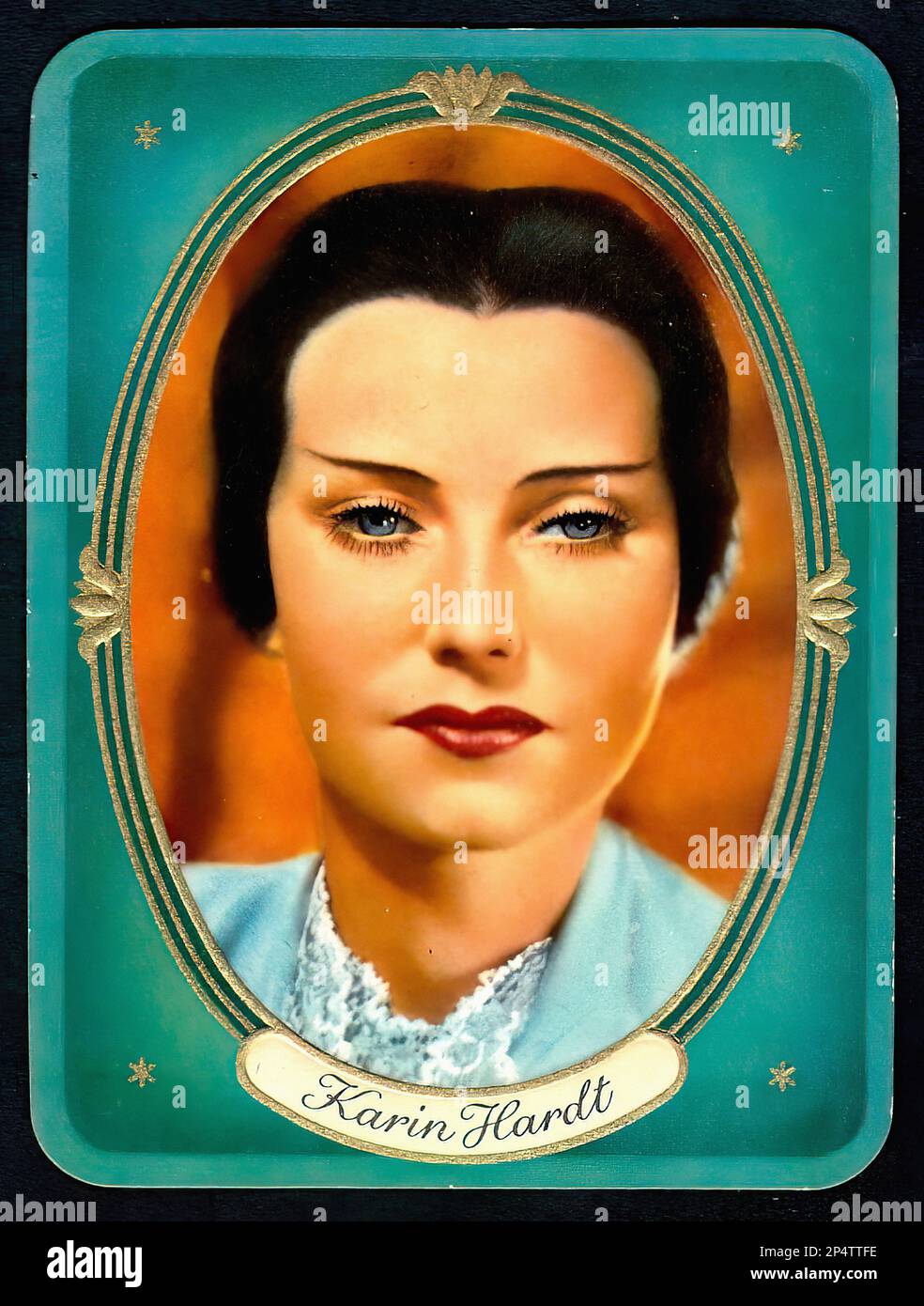 Portrait of actress Karin Hardt - Vintage German Cigarette Card 02 ...