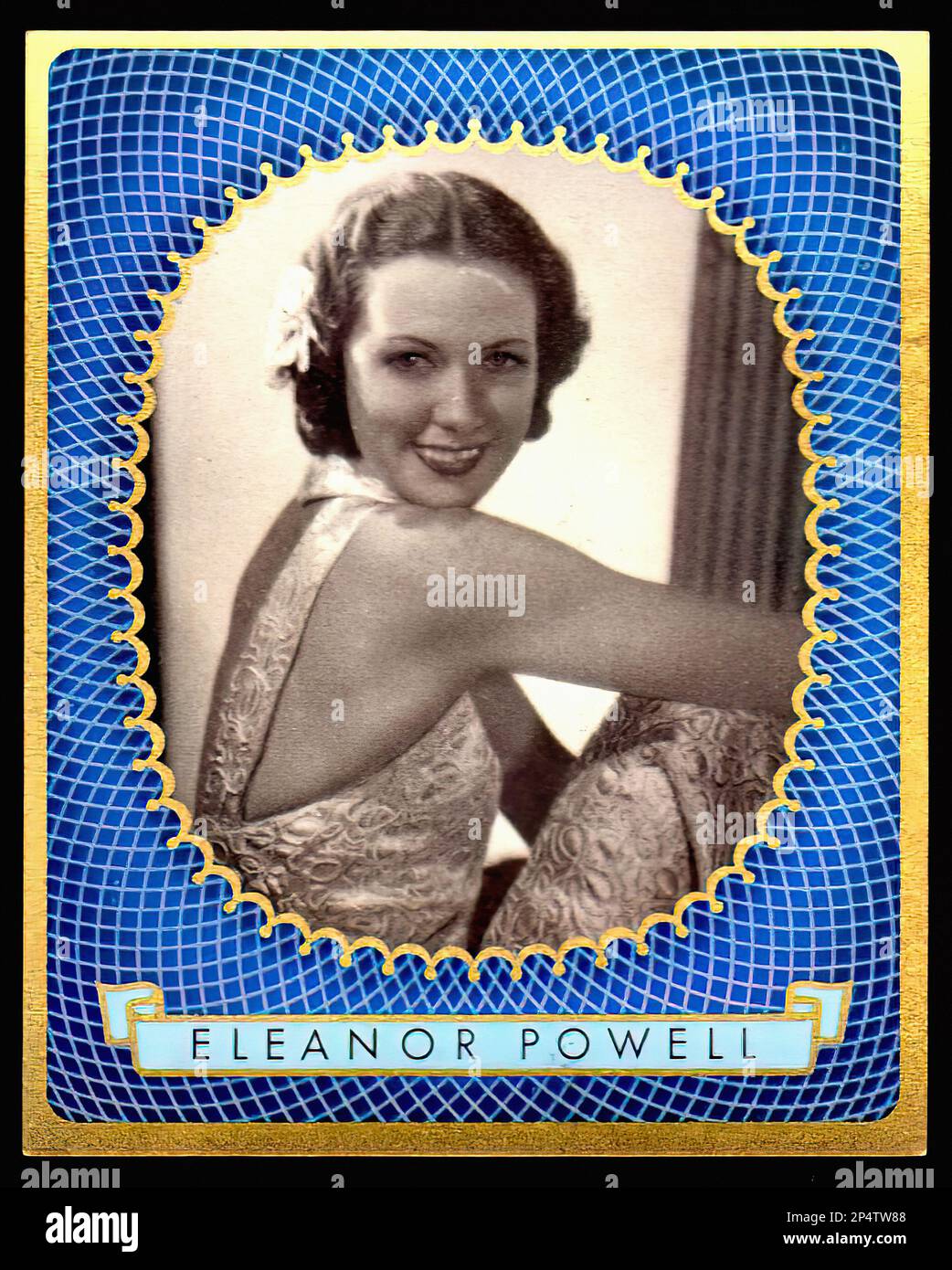 Portrait of Eleanor Powell - Vintage German Cigarette Card Stock Photo - Alamy