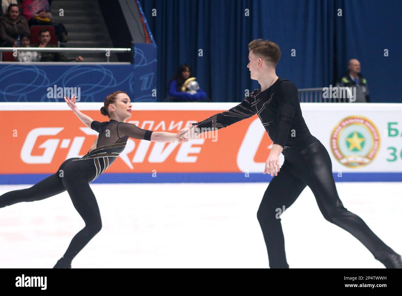 Luliia Artemeva and Alexey Bryukhanov perform during Pair skating in ...