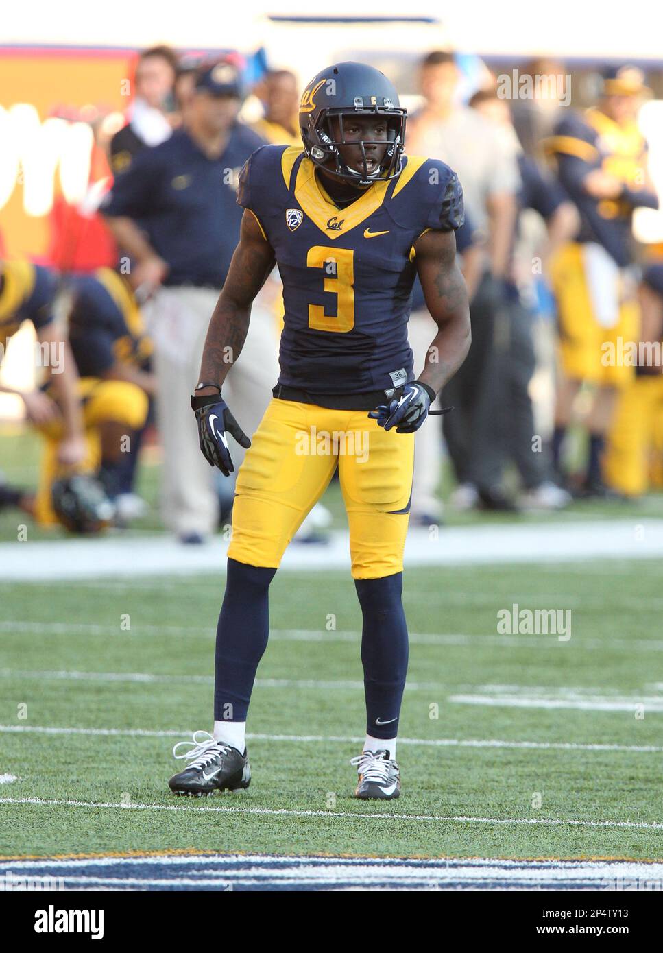 Cal Golden Bears Kameron Jackson (3) during a game against the USC ...