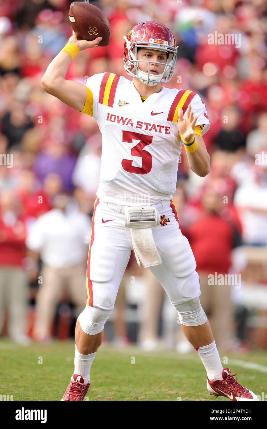 Iowa State Cyclones Grant Rohach (3) during a game against the Oklahoma ...