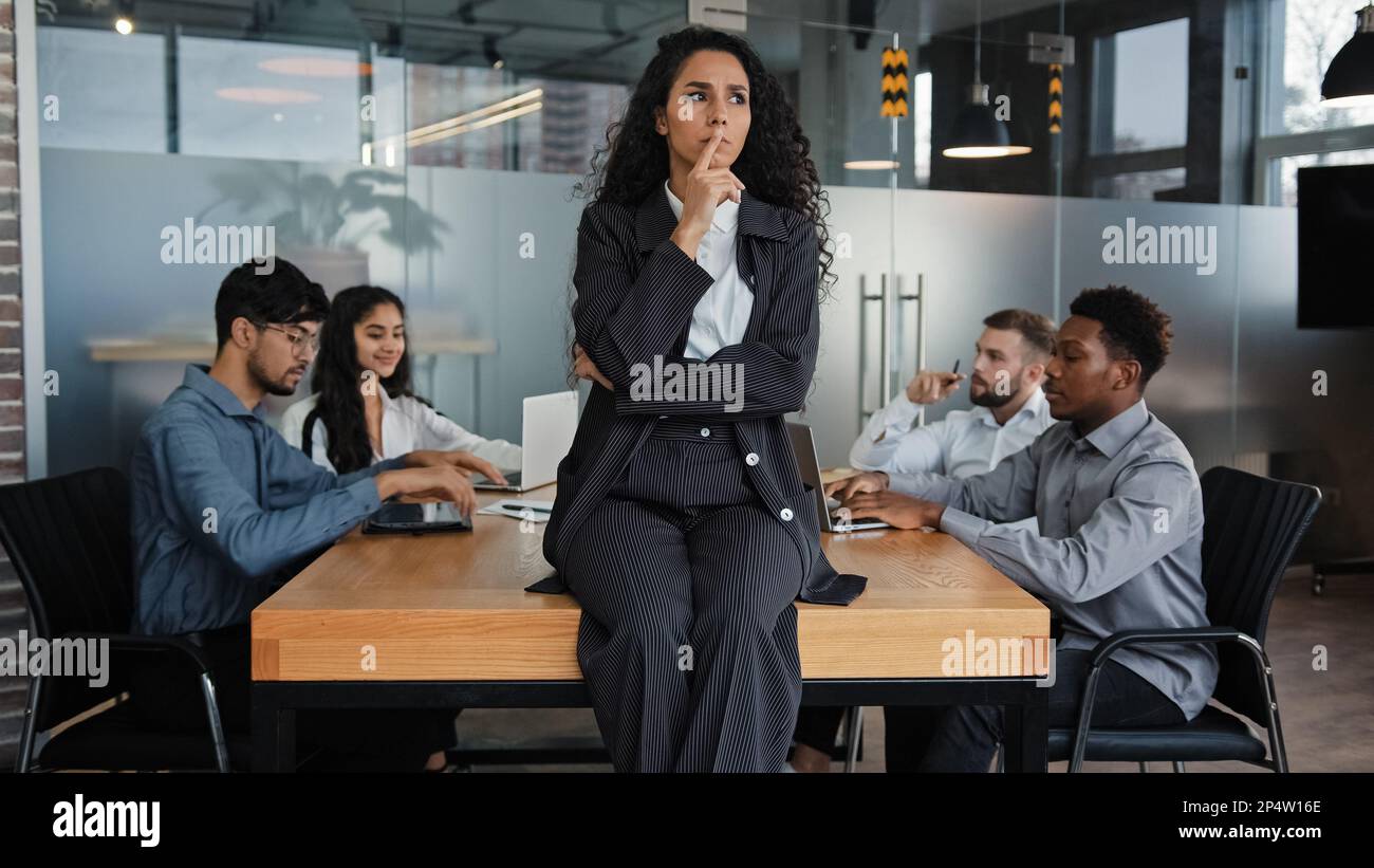 Female ceo boardroom table hi-res stock photography and images - Alamy