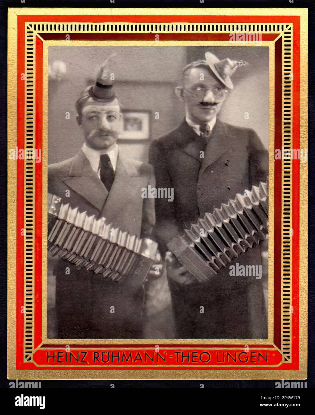 Portrait of Heinz Rühmann & Theo Lingen - Vintage German Cigarette Card ...