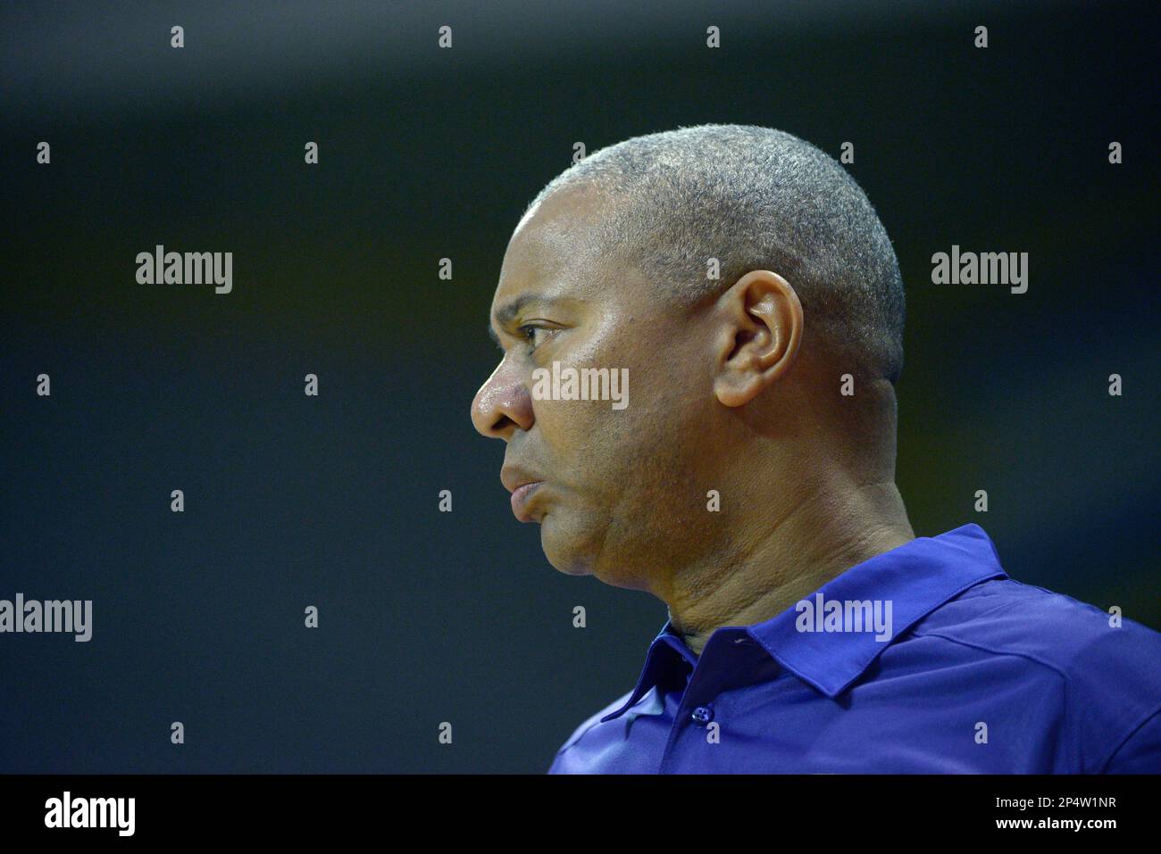 LSU head coach Johnny Jones watches during the first half of an NCAA ...