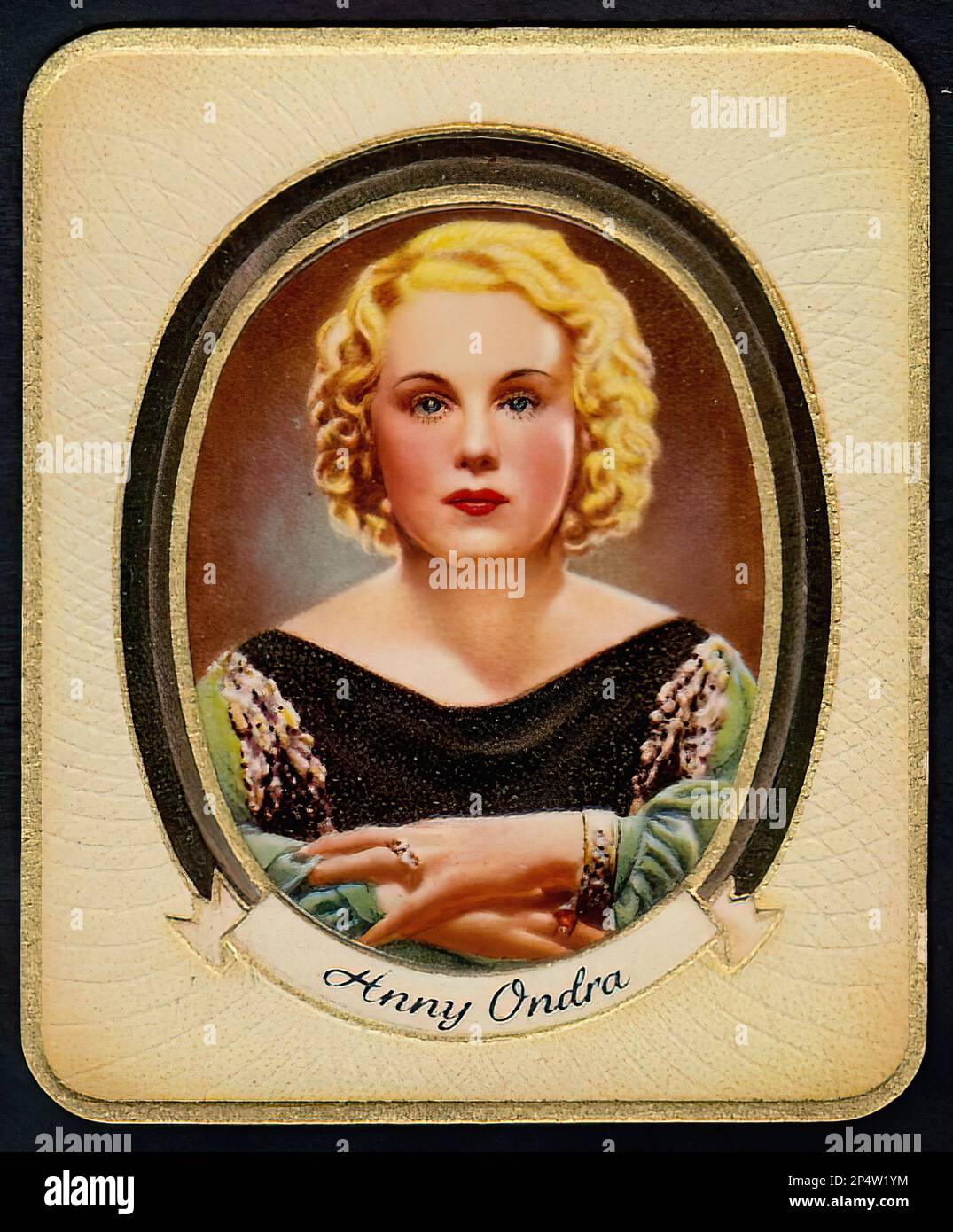 Portrait of Anny Ondra 00010 - Vintage German Cigarette Card Stock ...