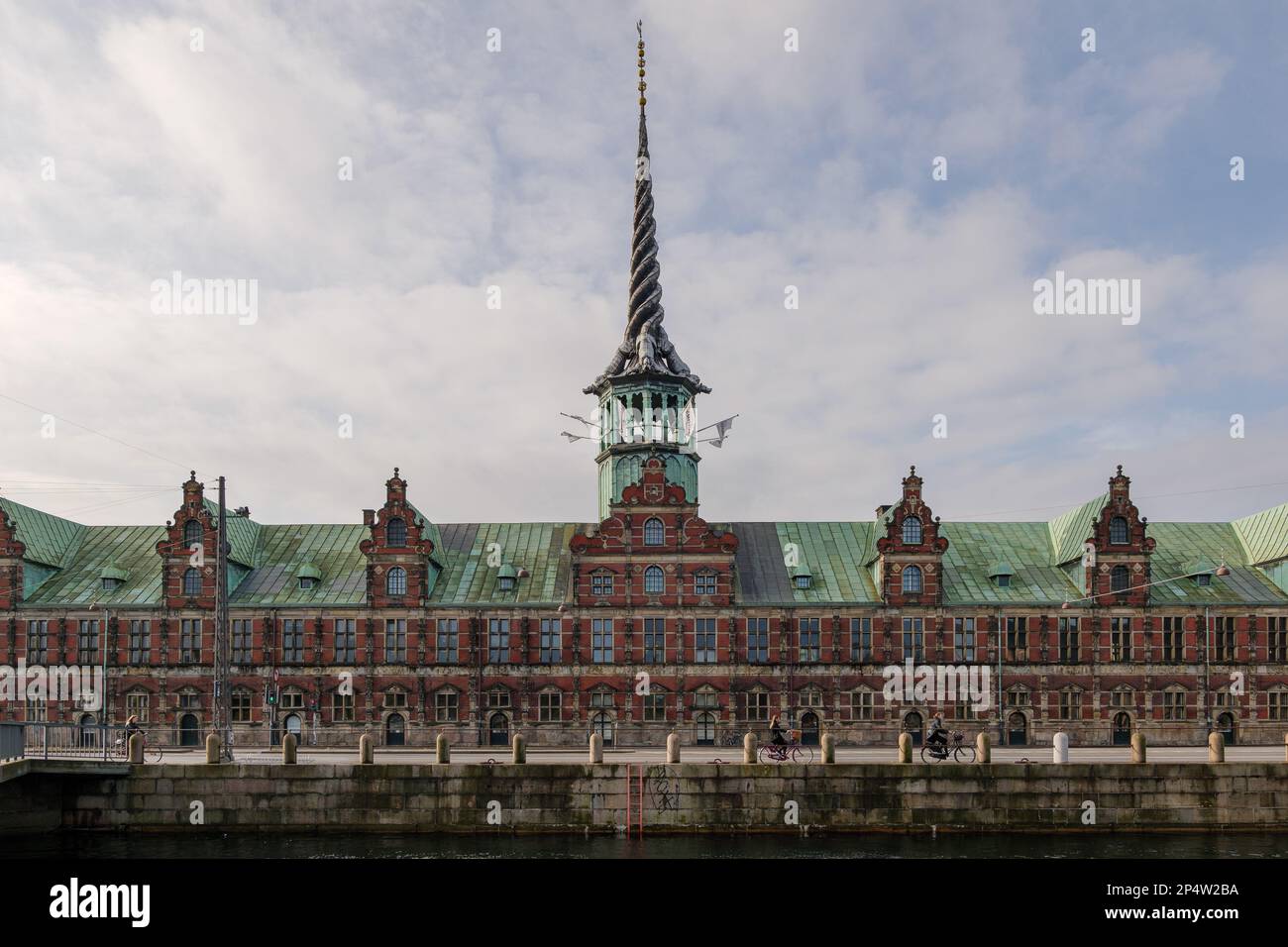 Outdoor exterior view of Børsen, waterfront building which is former ...