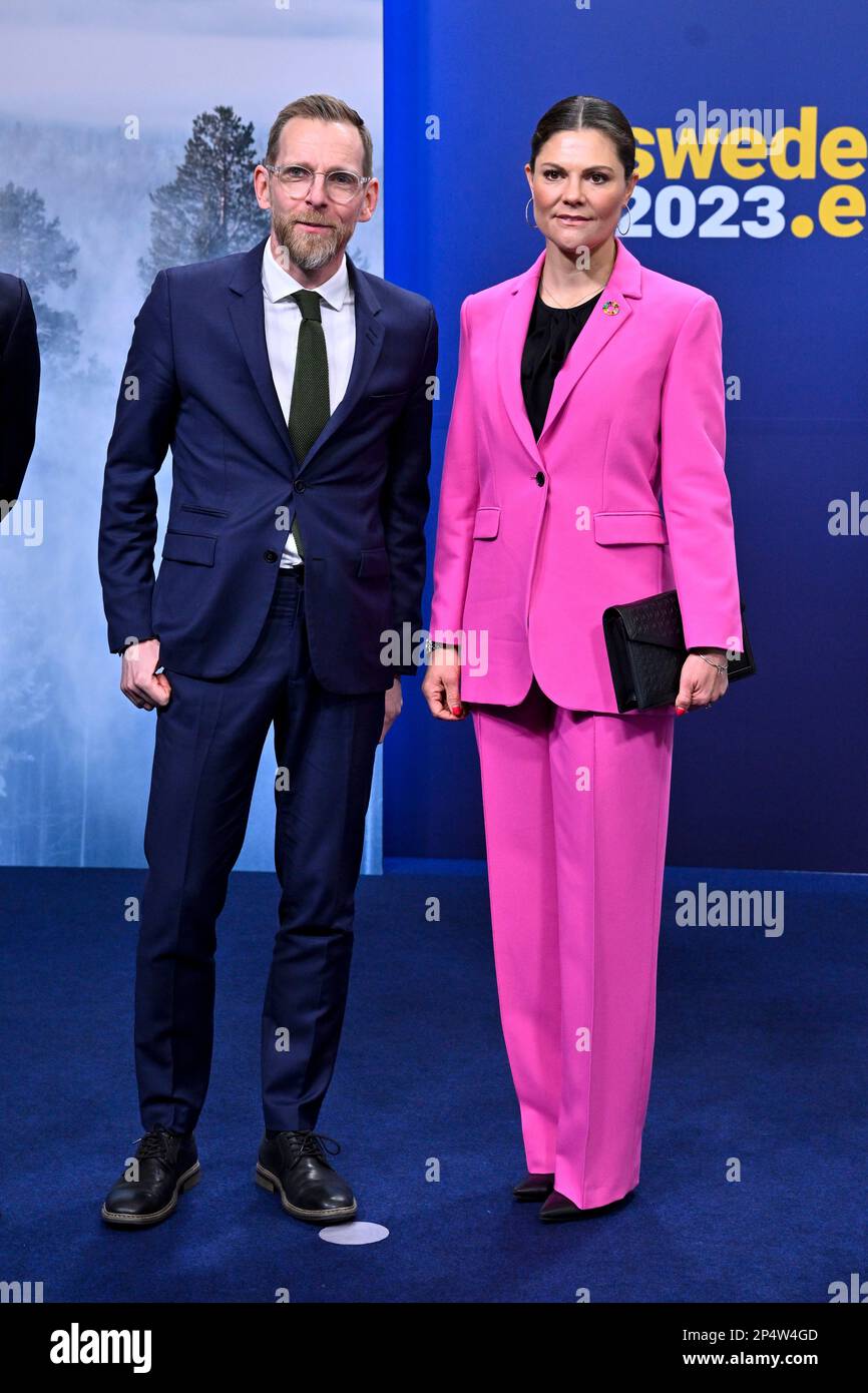 STOCKHOLM 20230306Socialminister Jacob Forssmed (KD) och Kronprinsessan ...