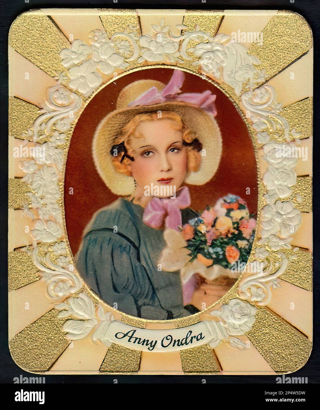 Portrait of Anny Ondra 00011 - Vintage German Cigarette Card Stock ...