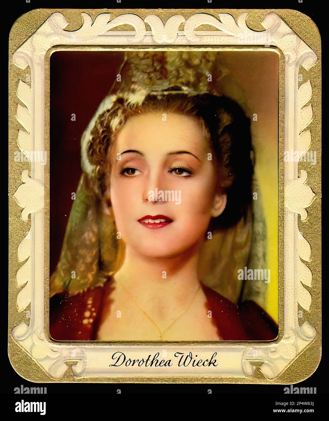 Portrait of Dorothea Wieck - Vintage German Cigarette CardVintage 02 ...