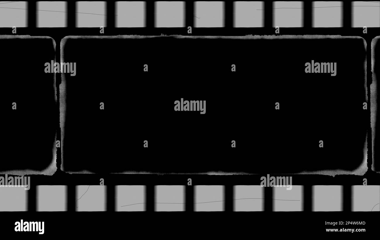Retro vintage effect damaged film frame texture. Dynamic film rolling ...