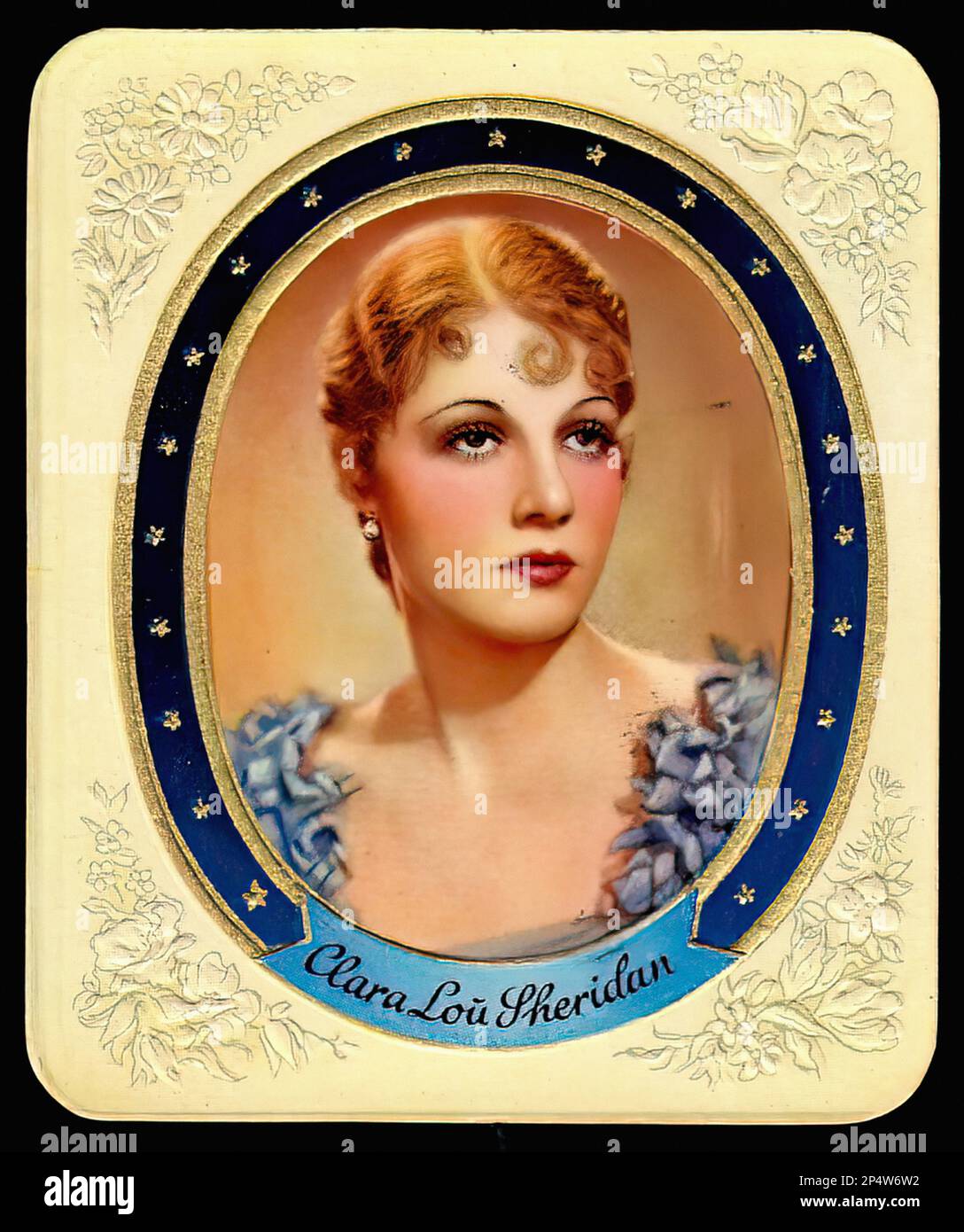 Portrait of Clara Lou (Ann) Sheridan - Vintage German Cigarette Card ...