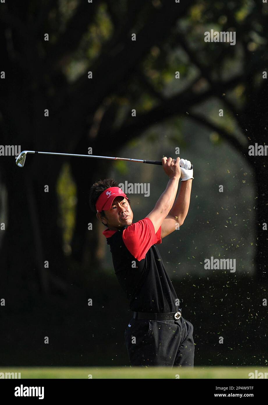 Japan's Hiroyuki Fujita takes part in the Royal Trophy-Europe vs Asia ...