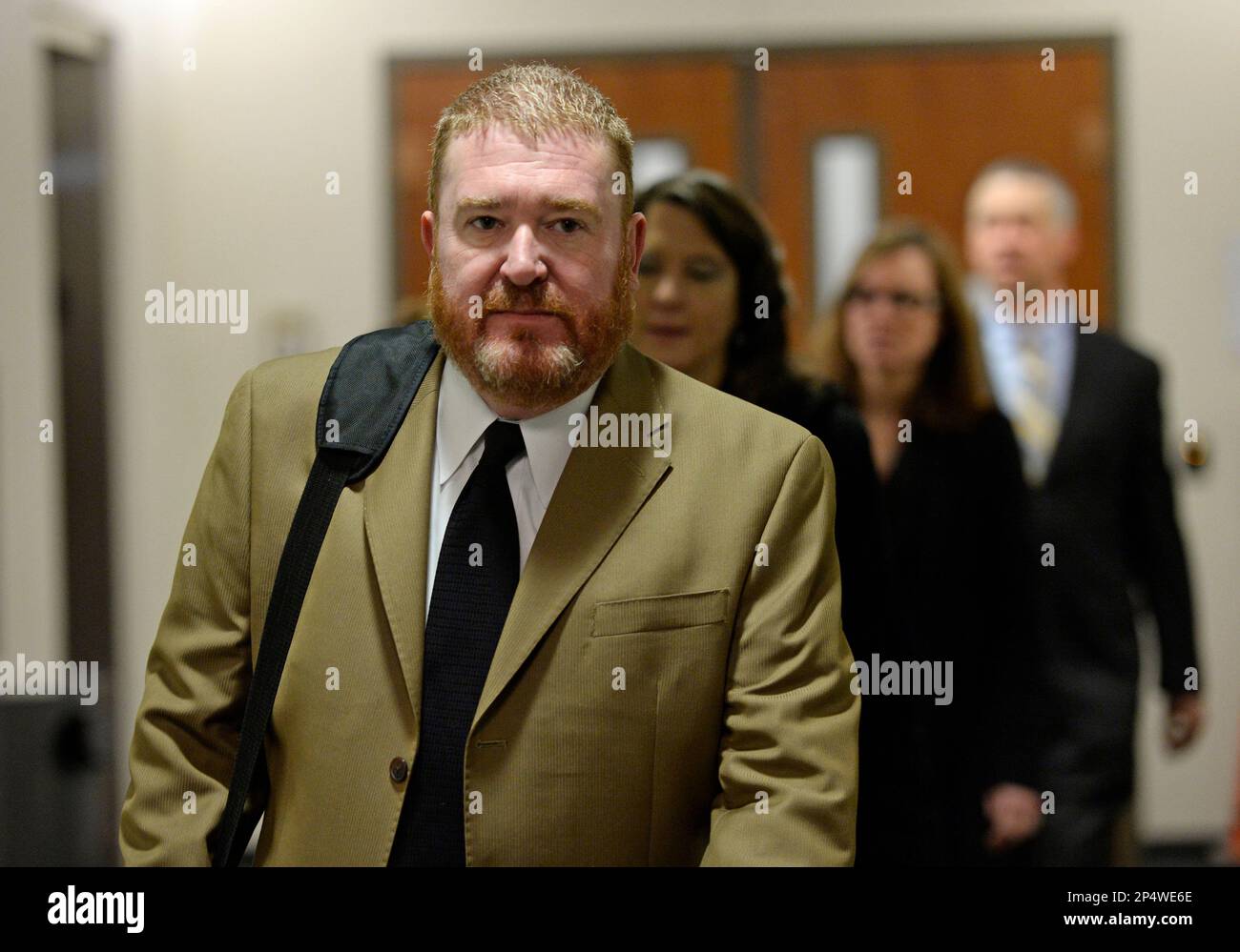 Attorney Daniel King, of the defense team, arrives at district court in ...