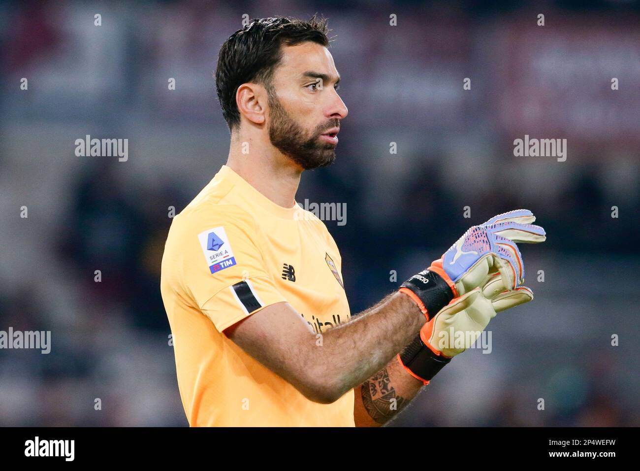 Roma's Portugal goalkeeper Rui Patricio gesticulate during the Serie A ...