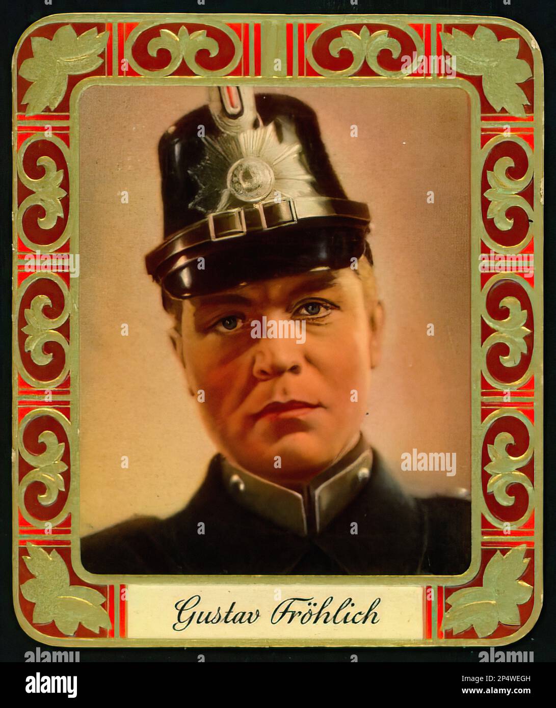Portrait of Gustav Fröhlich - Vintage German Cigarette Card 05 Stock ...