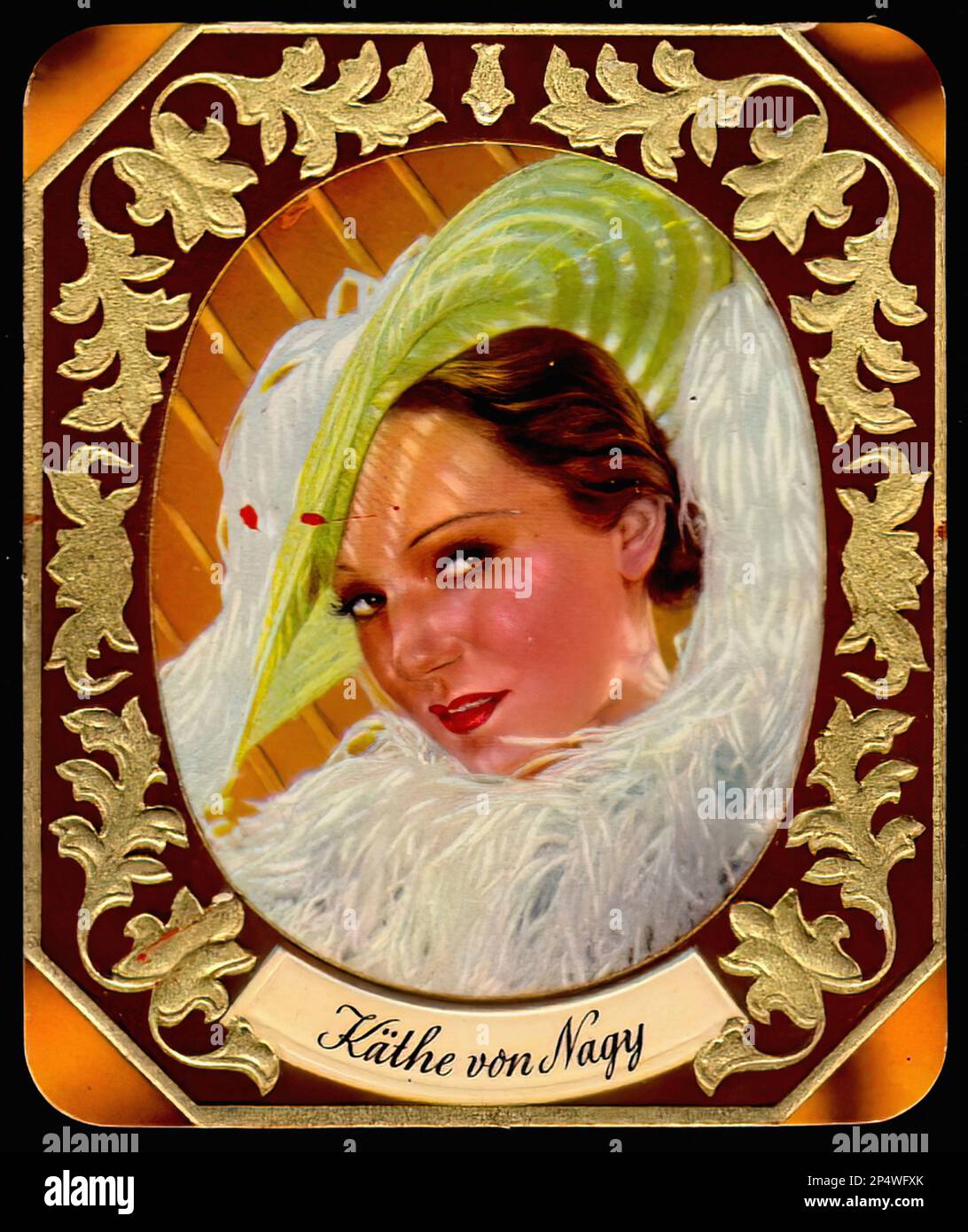 Portrait of Kathe von Nagy 008 - Vintage German Cigarette Card Stock ...
