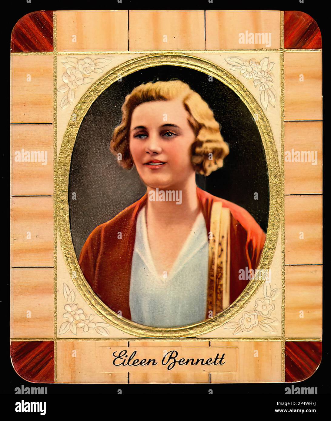 Portrait of Eileen Bennett Whittingstall - Vintage German Cigarette ...