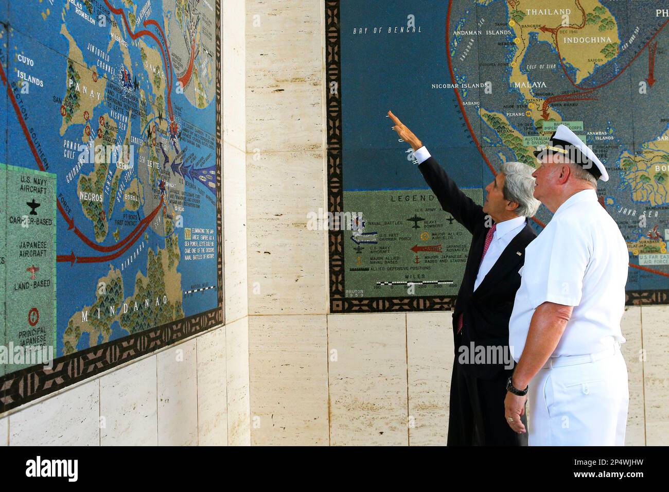 U.S. Secretary of State John Kerry and Superintendent Larry Adkison ...