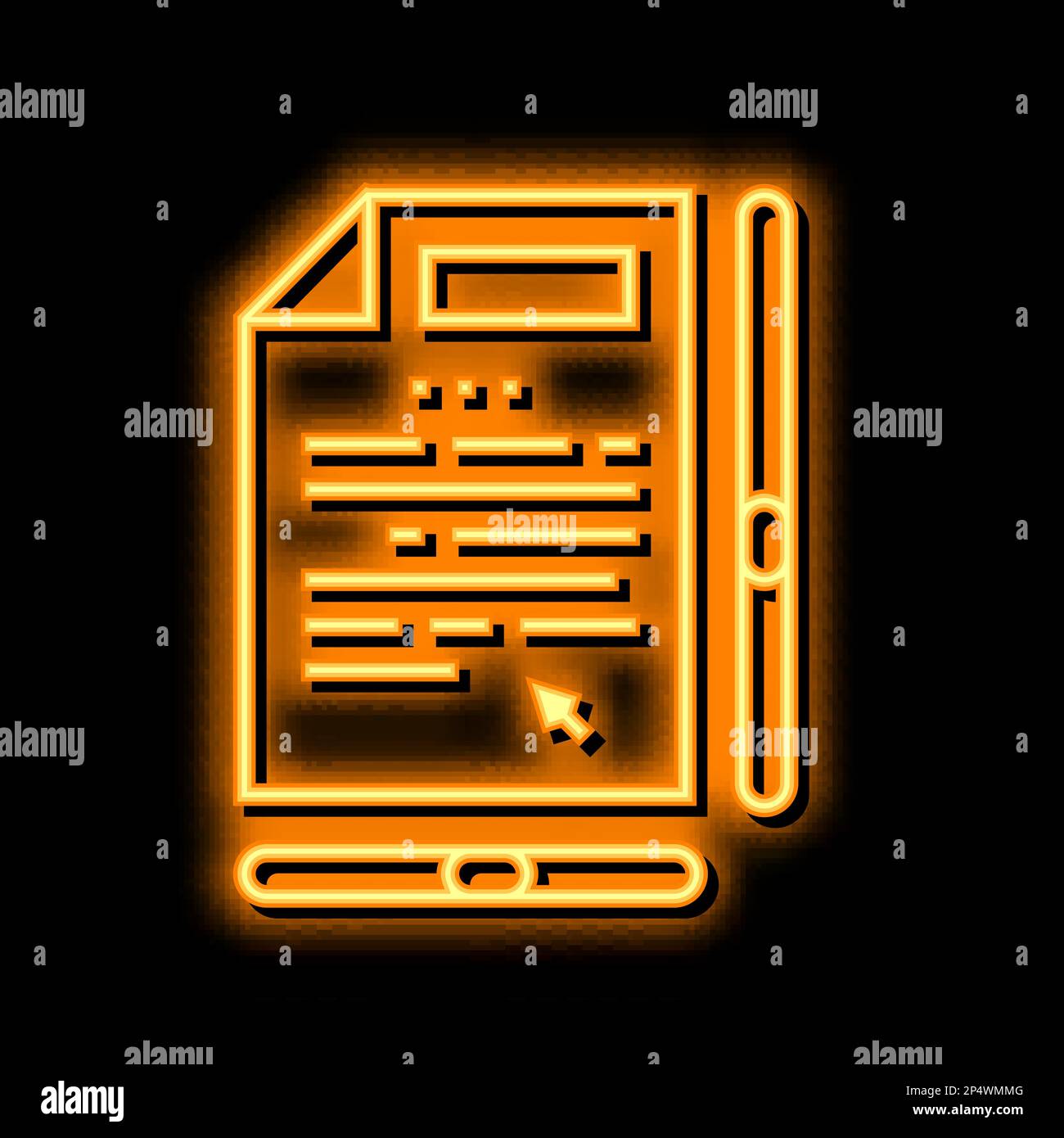 Scrolling neon Stock Vector Images - Alamy
