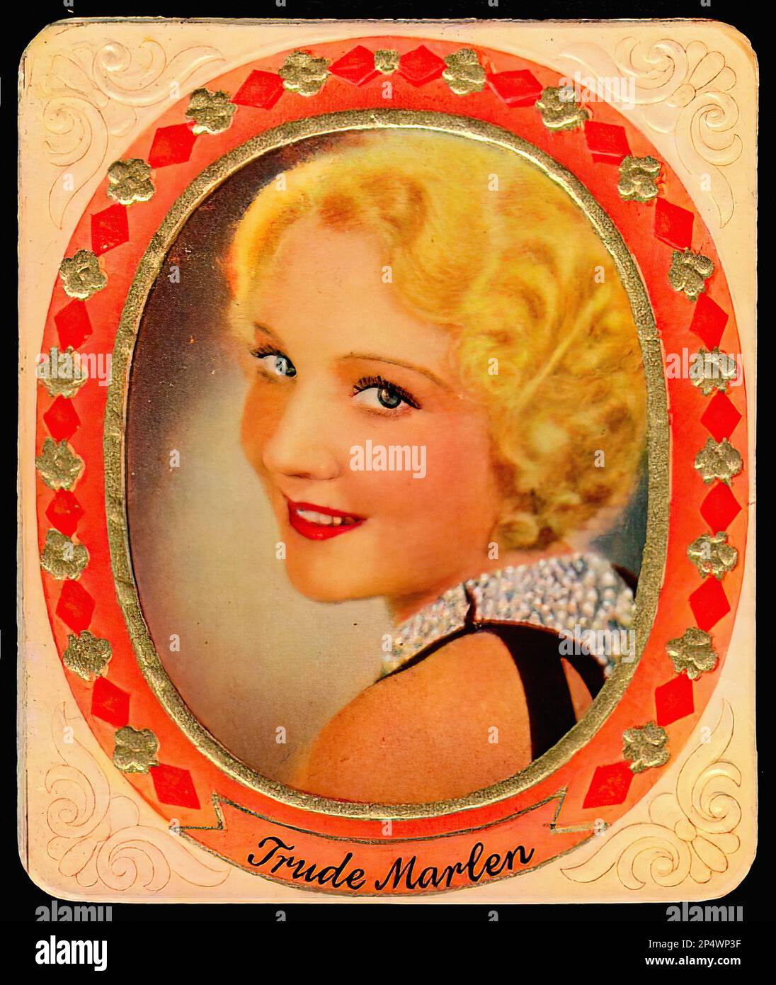 Portrait of Trude Marlen 009 - Vintage German Cigarette Card Stock ...