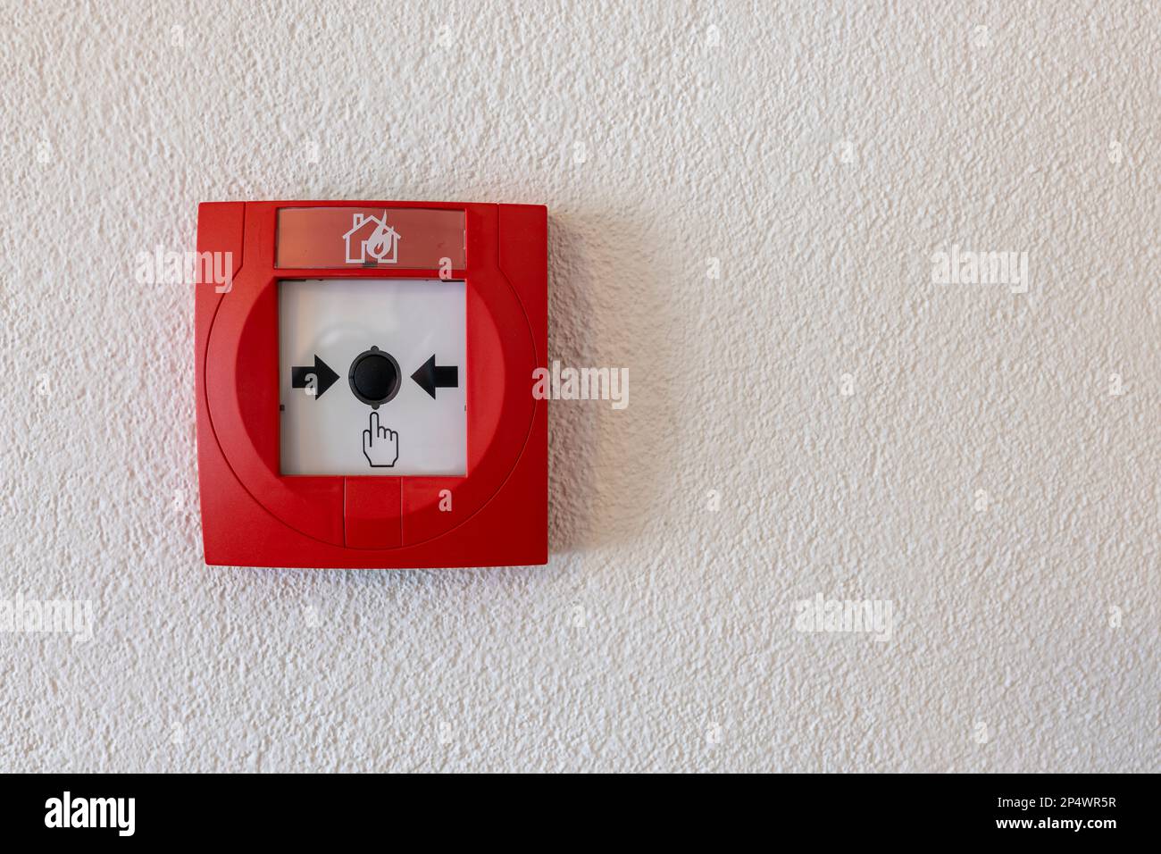 Fire Alarm Push Button on a Wall in Switzerland Stock Photo - Alamy