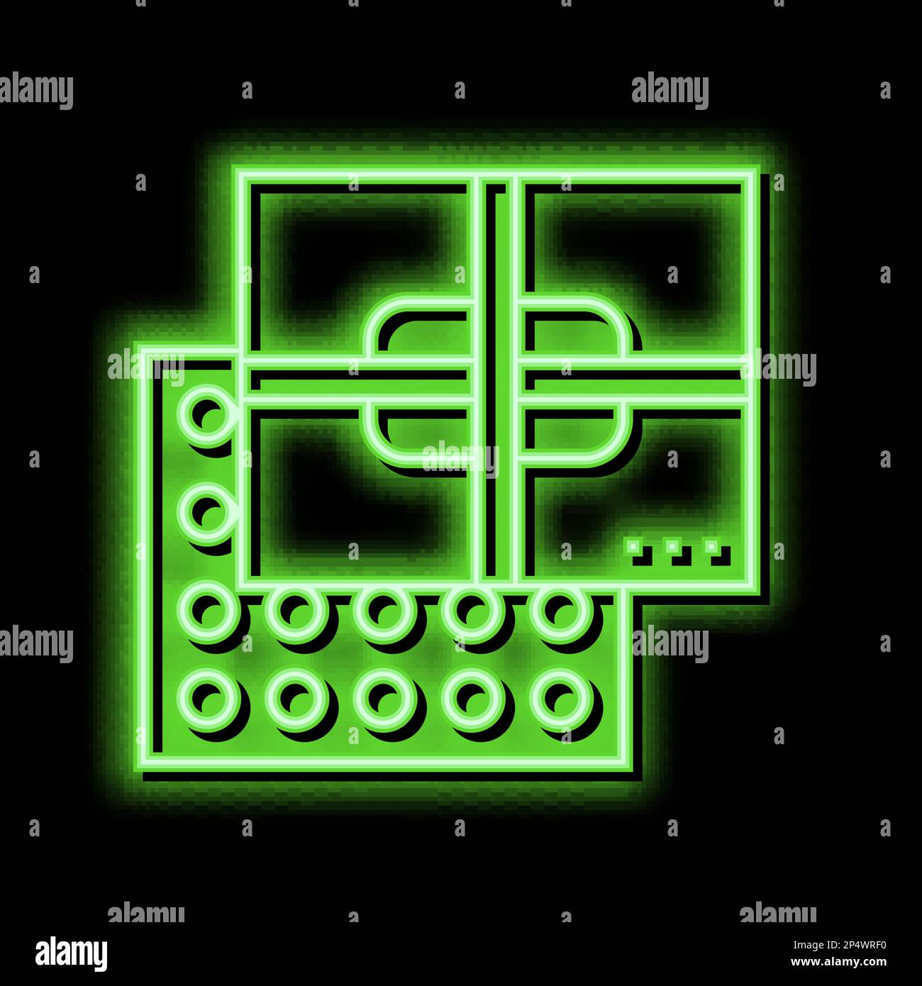 chocolate candies box neon glow icon illustration Stock Vector Image ...