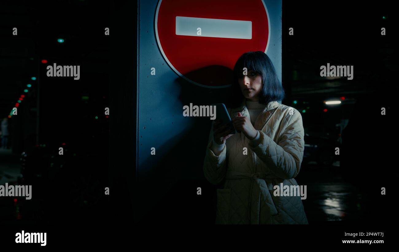 Car standing near stop sign hi-res stock photography and images - Alamy