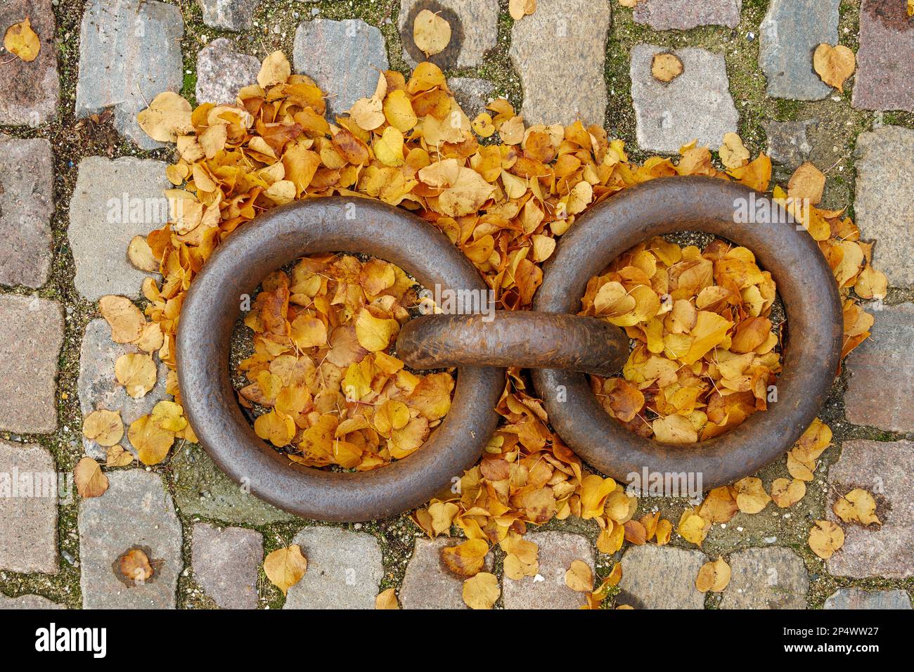 Top view group of small boats docks on the canal in Copenhagen, Denmark ...