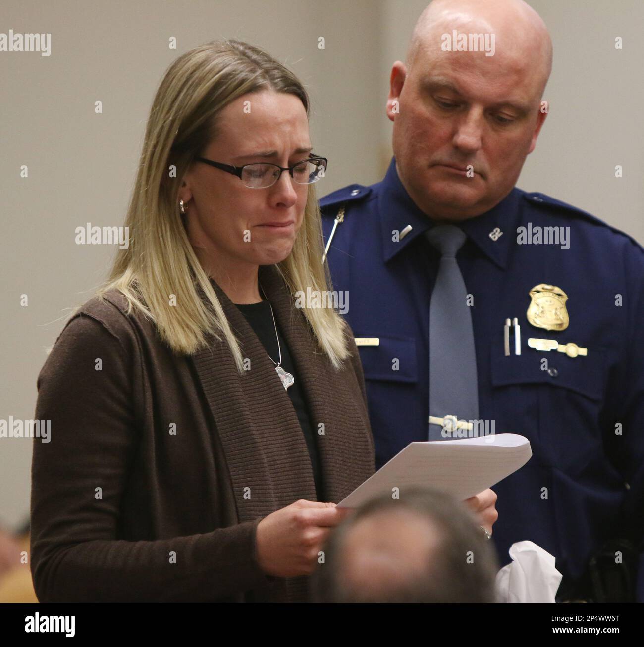 Jennifer Sielski, fiance of slain Michigan State Police Trooper Paul K ...