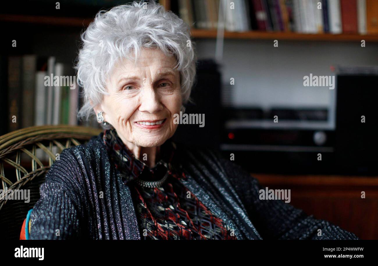 Canadian author Alice Munro is photographed at her daughter Sheila's ...