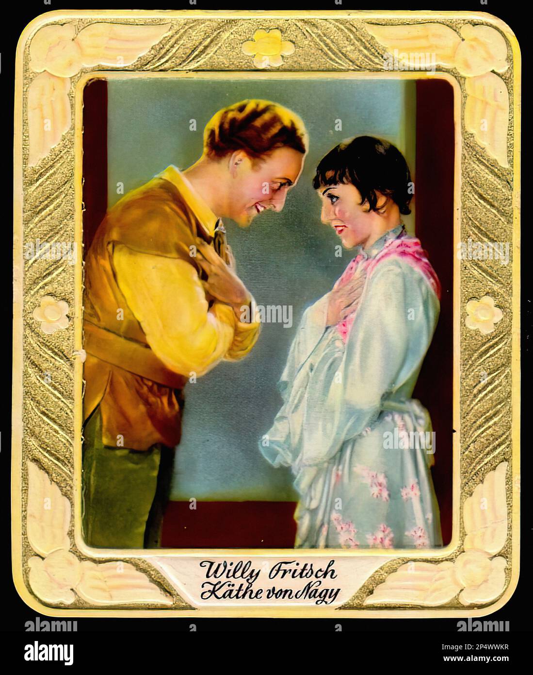 Portrait of Willy Fritsch - Vintage German Cigarette Card Stock Photo - Alamy