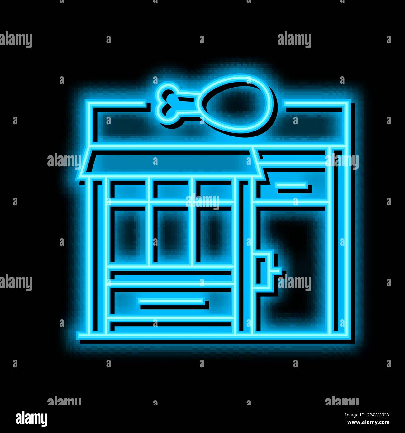 Butchers shopping Stock Vector Images - Alamy